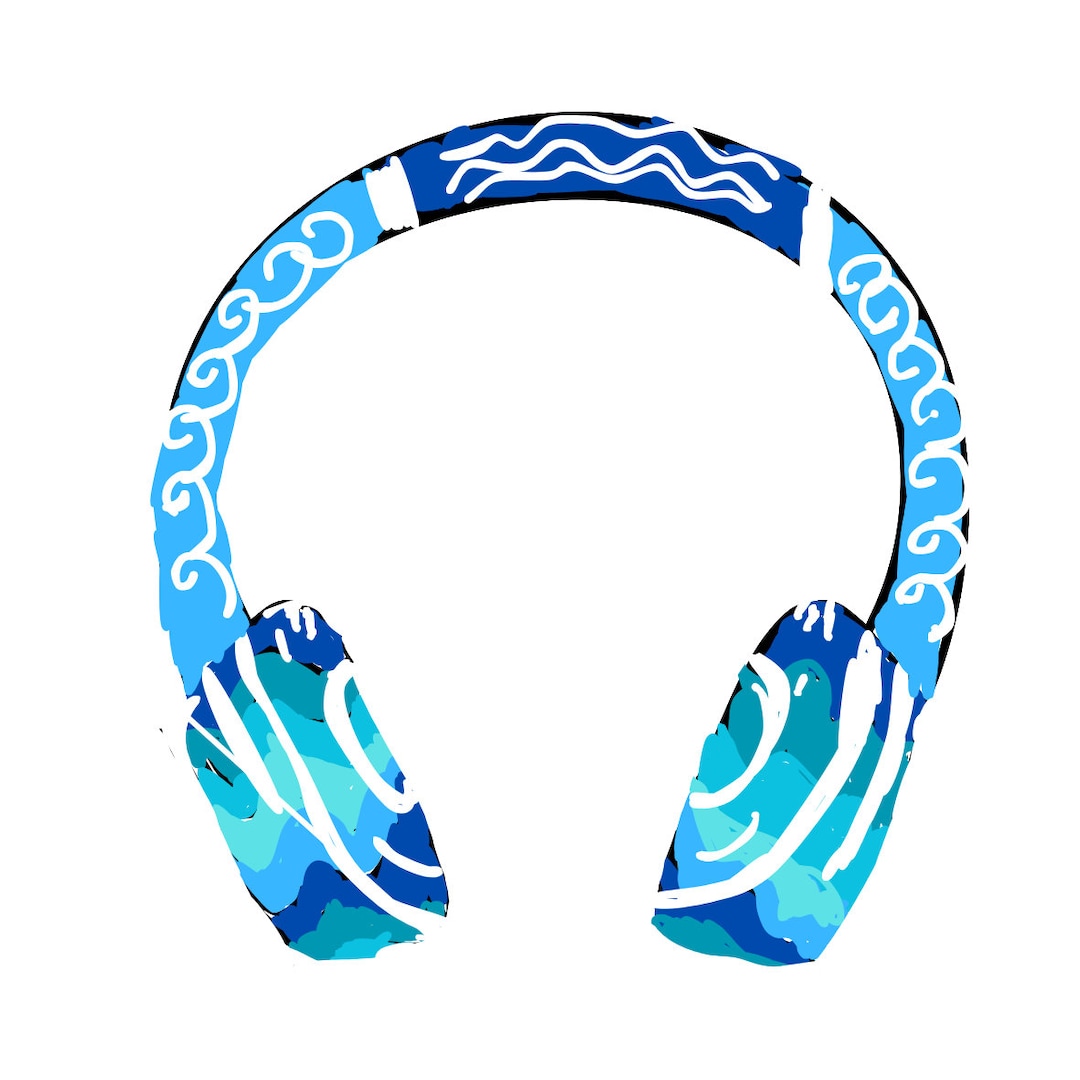 Ocean Headphone Sticker - Etsy