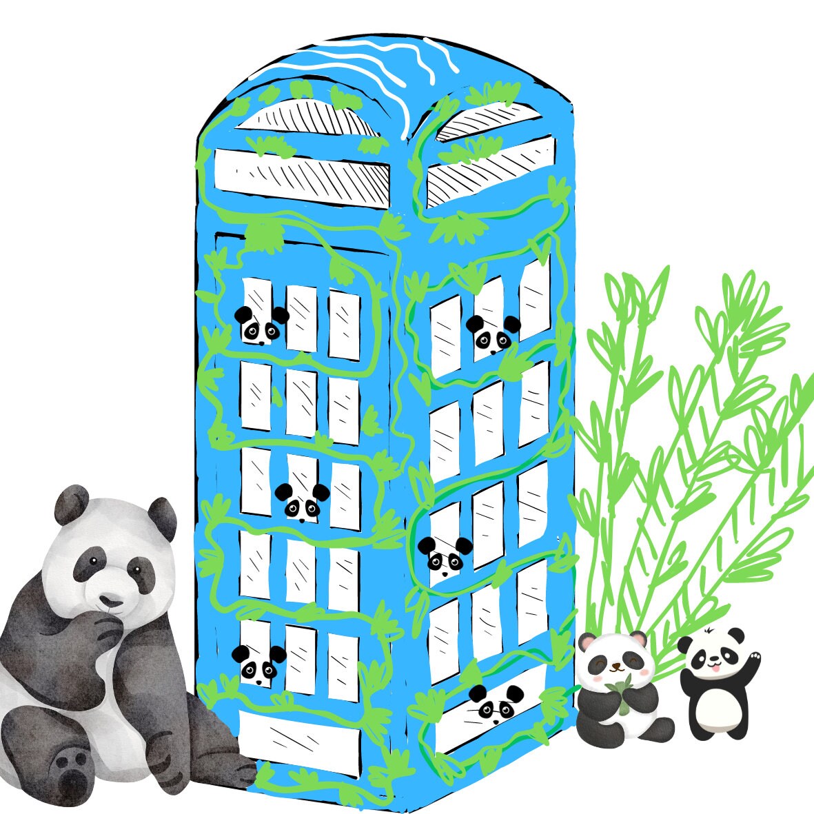 Panda Photo Booth Sticker - Etsy