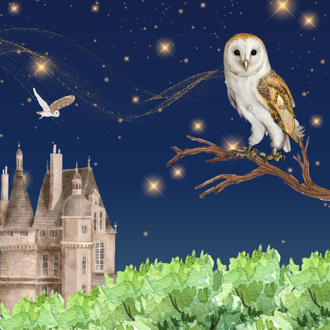 Owl Castle Sticker - Etsy