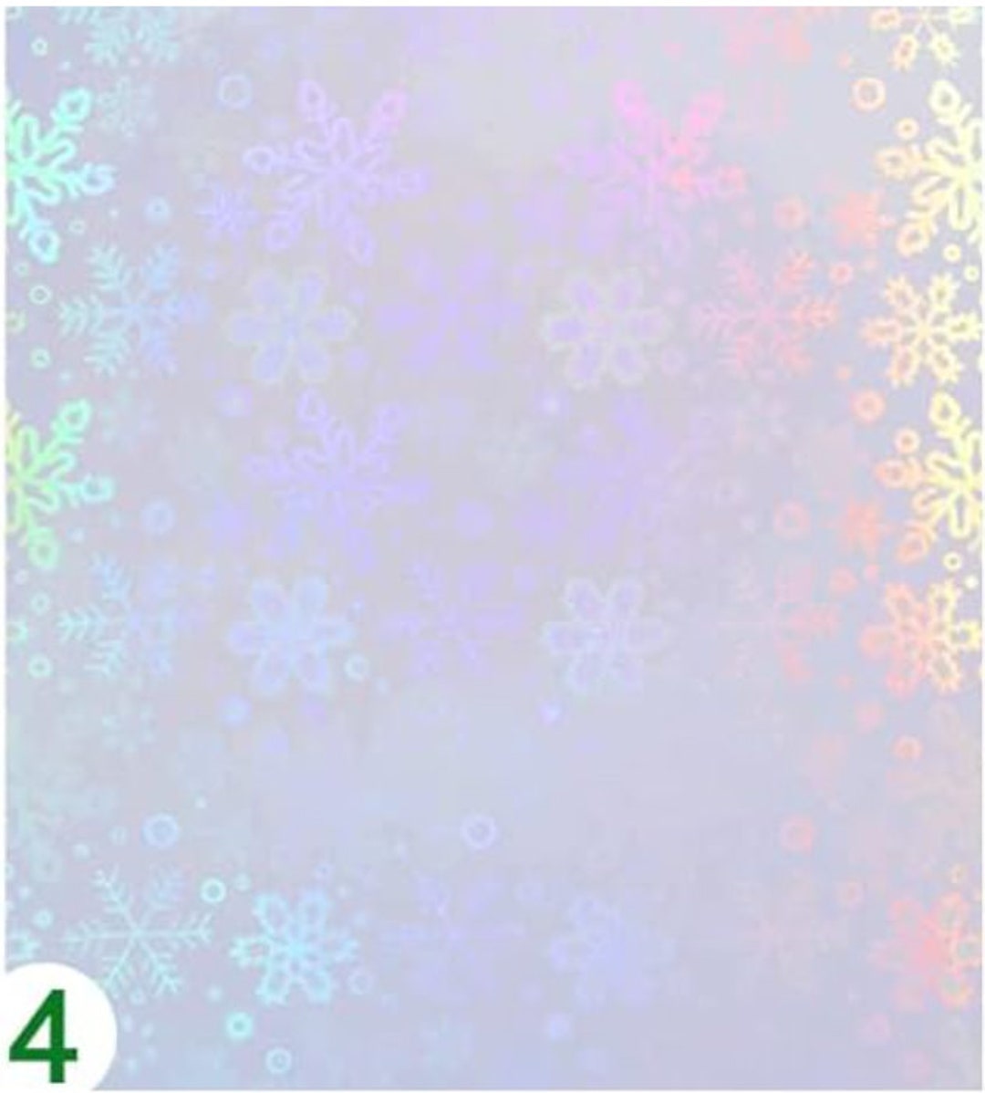 Snowflake Holographic Sticker Paper add on to Sticker Order Only - Etsy