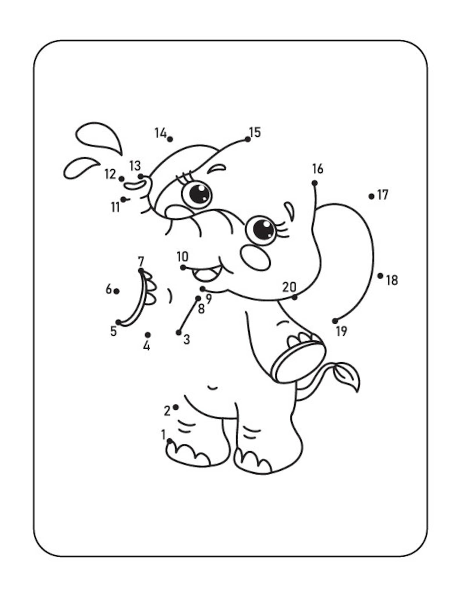 DIGITAL DOWNLOAD Animals & Insects Dot-to-dot Kids Coloring Pages ...