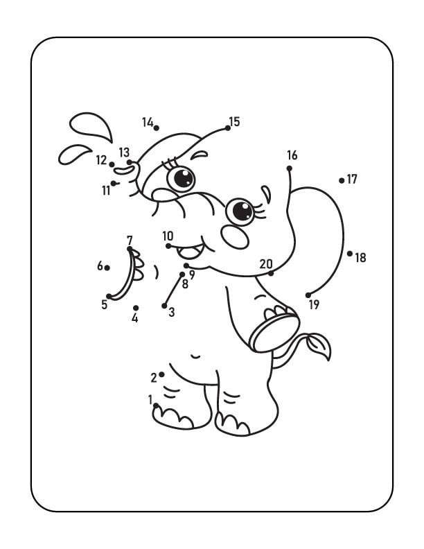 DIGITAL DOWNLOAD Animals & Insects Dot-to-dot Kids Coloring Pages ...