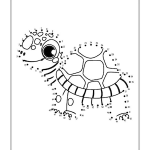 DIGITAL DOWNLOAD Animals & Insects Dot-to-dot Kids Coloring Pages ...