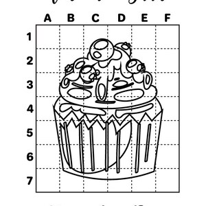 DIGITAL DOWNLOAD Printable How-to-draw Cupcakes Grid Activities - Etsy