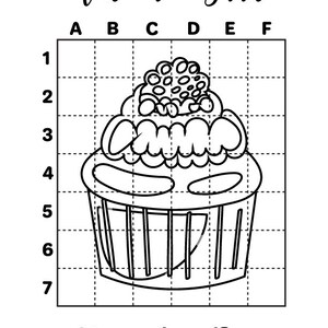 DIGITAL DOWNLOAD Printable How-to-draw Cupcakes Grid Activities - Etsy
