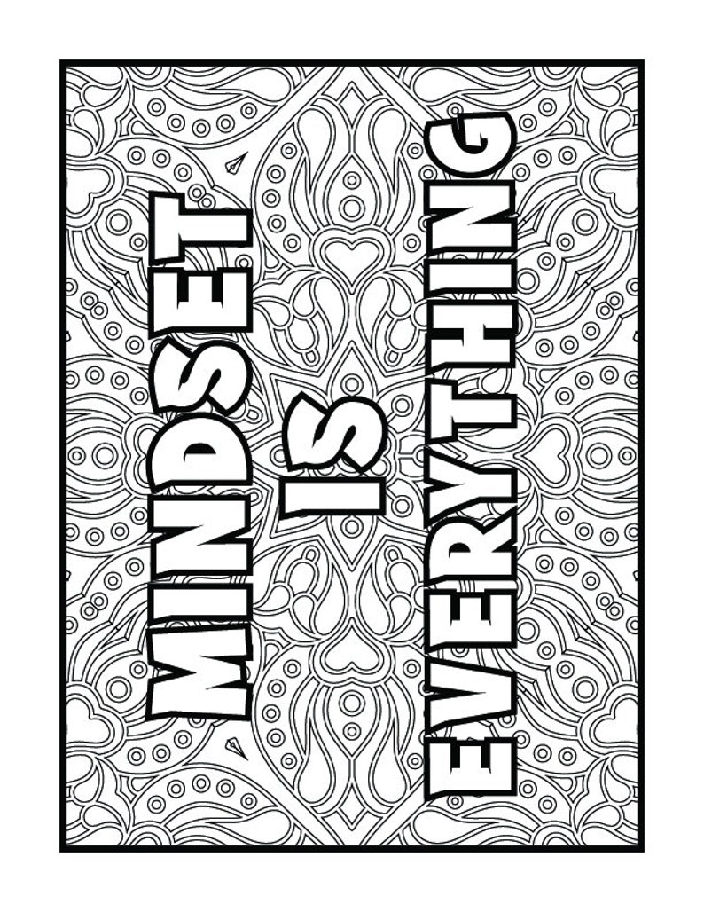 DIGITAL DOWNLOAD Printable Motivational Coloring Pages - Etsy