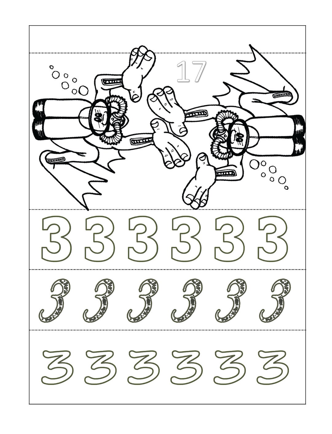 Swimming/diving Printabl;e - Etsy