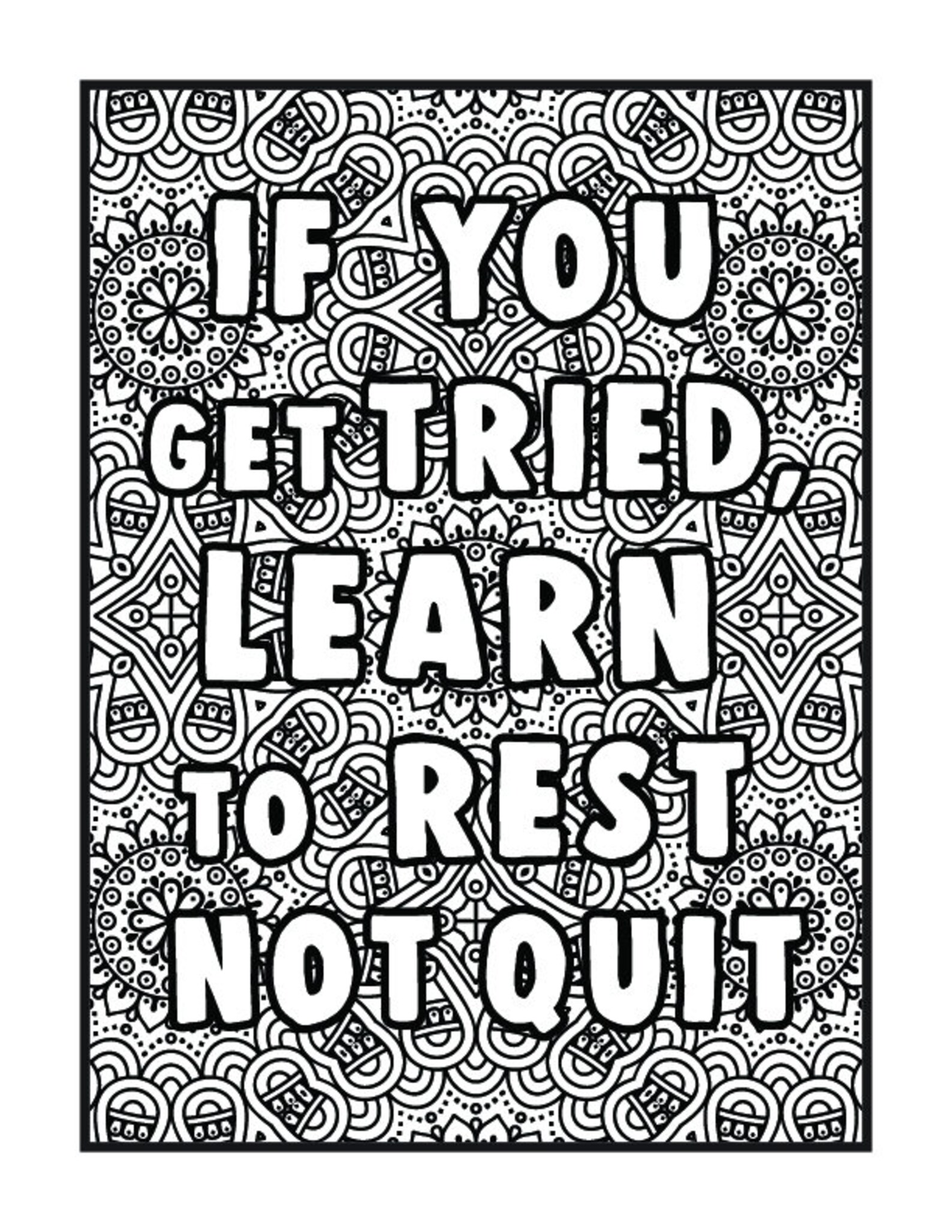 DIGITAL DOWNLOAD Printable Motivational Coloring Pages - Etsy