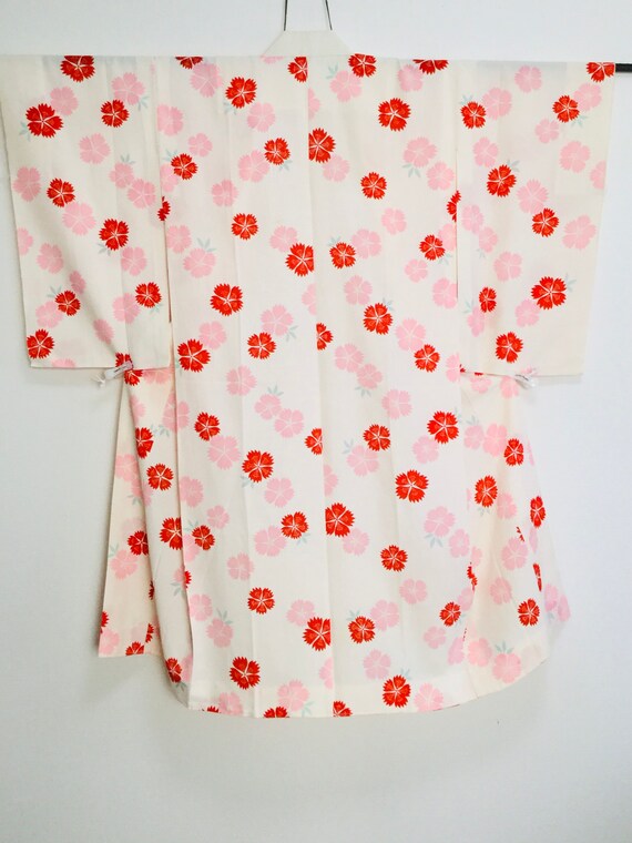 japanese antique kimono flower pattern kimono robe ,D… - Gem