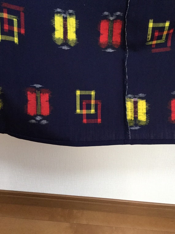 japanese , antique , kimono robe, black, wool , Kimon… - Gem