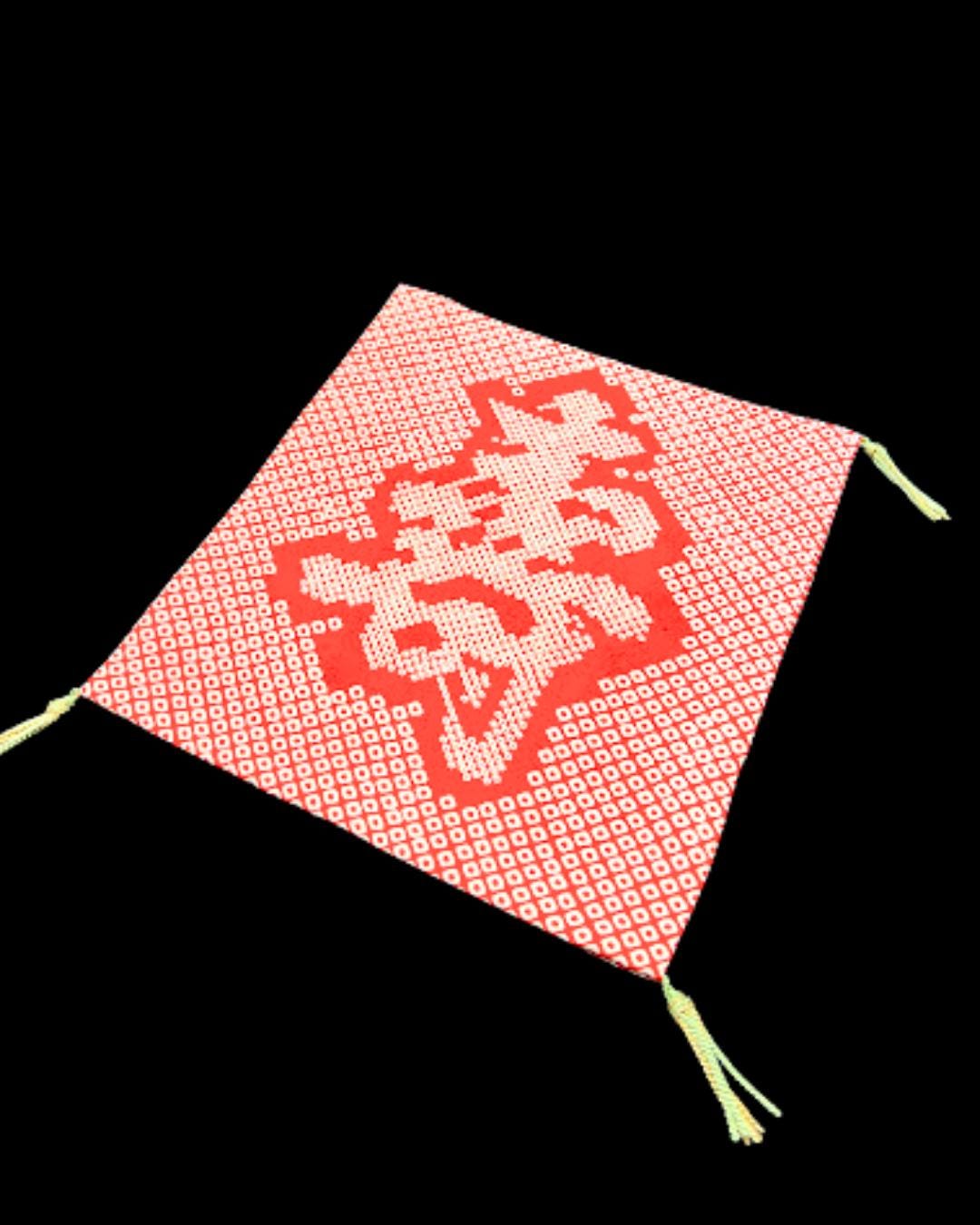 Auspicious Wrap Fabric, Fukusa, Antique Fabric, Japanese Hukusa ...