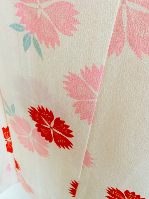 japanese antique kimono flower pattern kimono robe ,D… - Gem