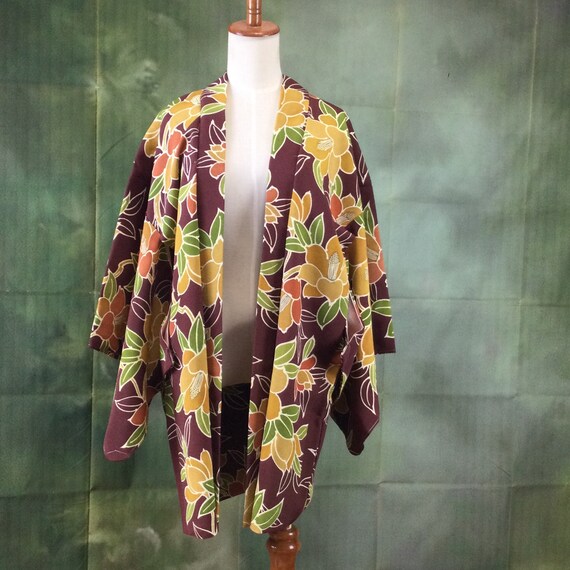 Vintage Half Kimono, Haori Kimono, Japanese Fashion, … - Gem
