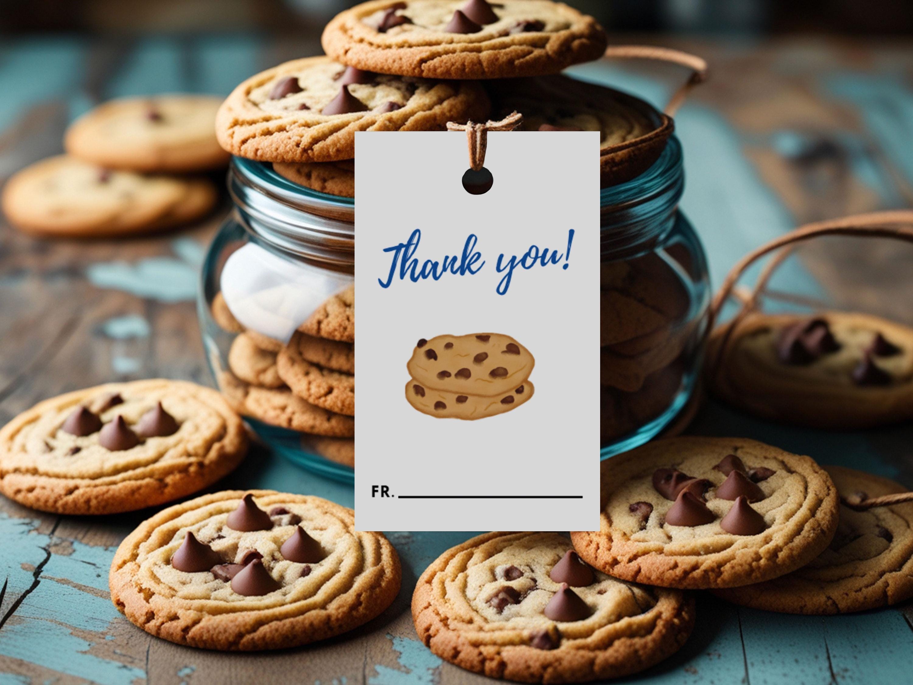 Handcrafted Cookie Gift Tags: Printable Thank You Tags (PDF) - Etsy