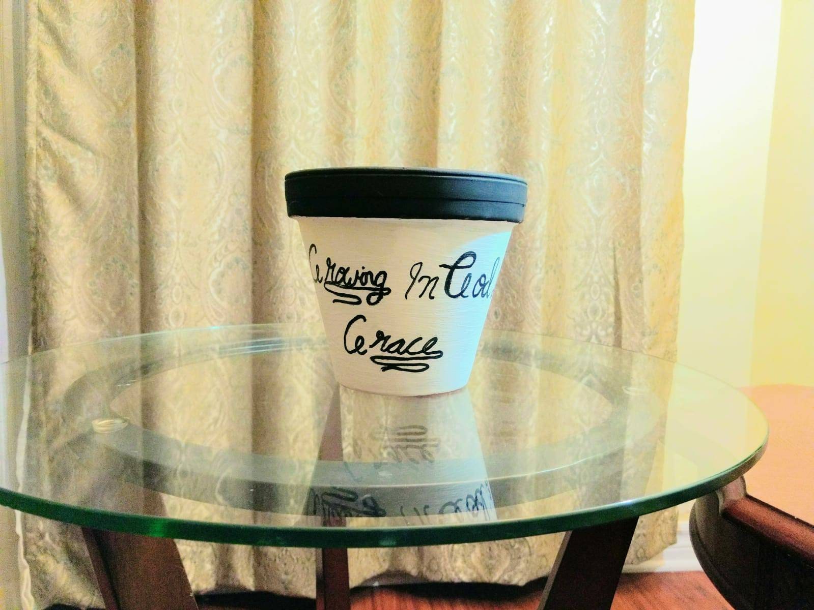 Growing in God's Grace Handmade Painted Ceramic Clay Flower Pot - Etsy