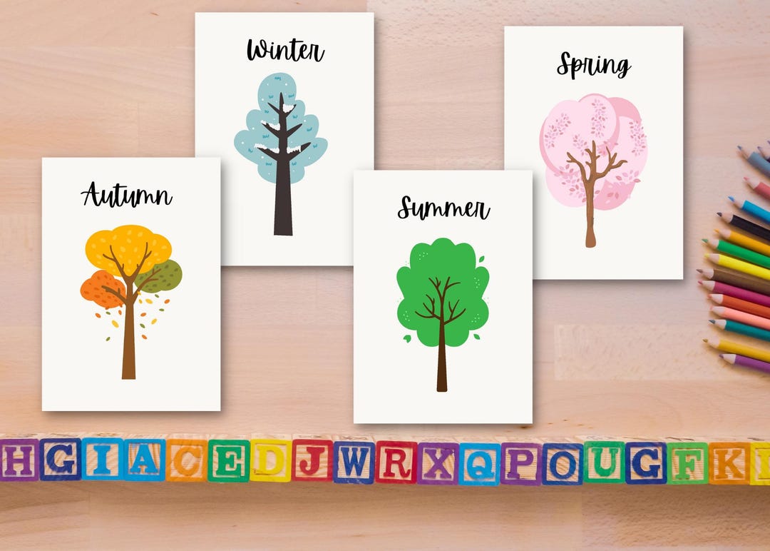 Four Seasons Digital and Printable Wall Art Poster Artwork - Etsy