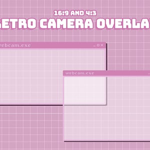 Pale Aesthetic Webcam Overlay Border | Cute Pink Twitch Camera Overlay ...
