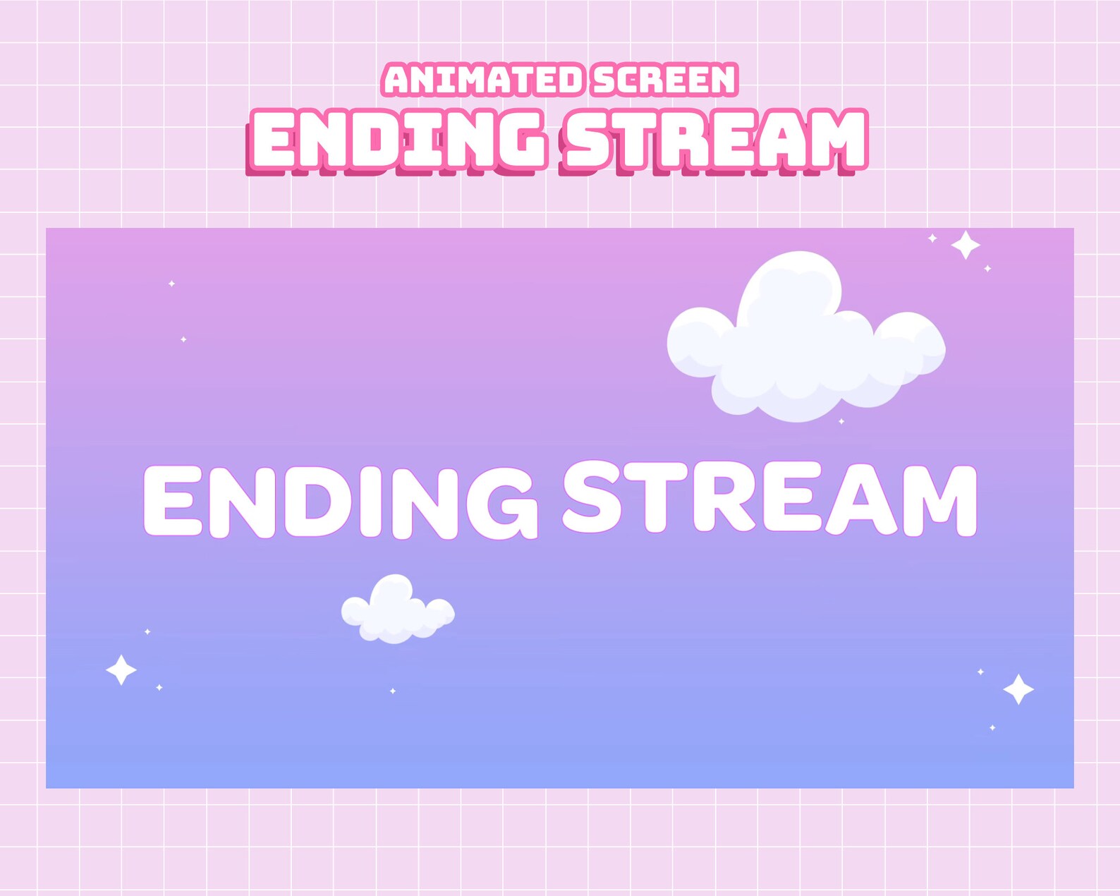 3 Animated Cloud Screens | Matching Starting Screen + Be Right Back ...