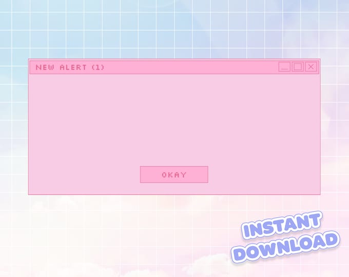 Cute Animated Pink Browser Twitch Alert | Streaming Alerts | Pink ...