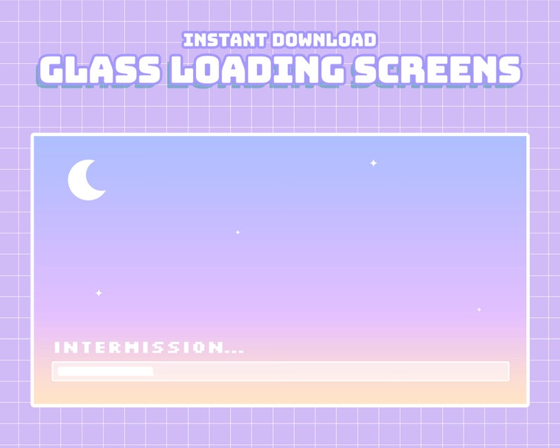 3 Animated Glass Loading Screens | Starting Soon + Intermission ...