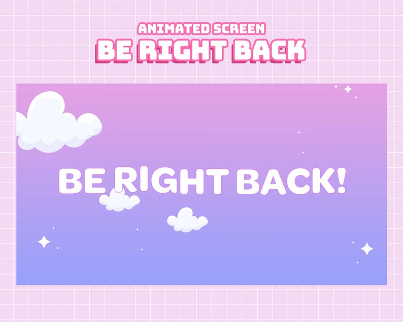 3 Animated Cloud Screens Matching Starting Screen Be Right Back Screen ...