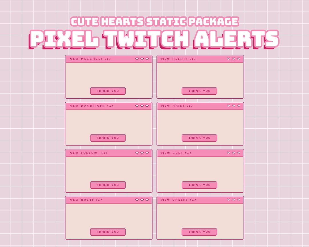 Cute Static Pink Browser Twitch Alert | Streaming Alerts | Pink ... Cute Static Pink Browser Twitch Alert | Streaming Alerts | Pink ...
