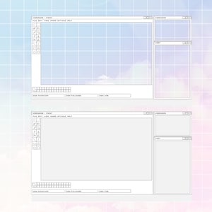 White MS Paint Stream Overlay Blank Art Stream Creative Overlay ...