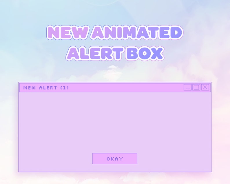 Animated Purple Browser Twitch Alert Streaming Alerts Kawaii Retro ... Animated Purple Browser Twitch Alert Streaming Alerts Kawaii Retro ...