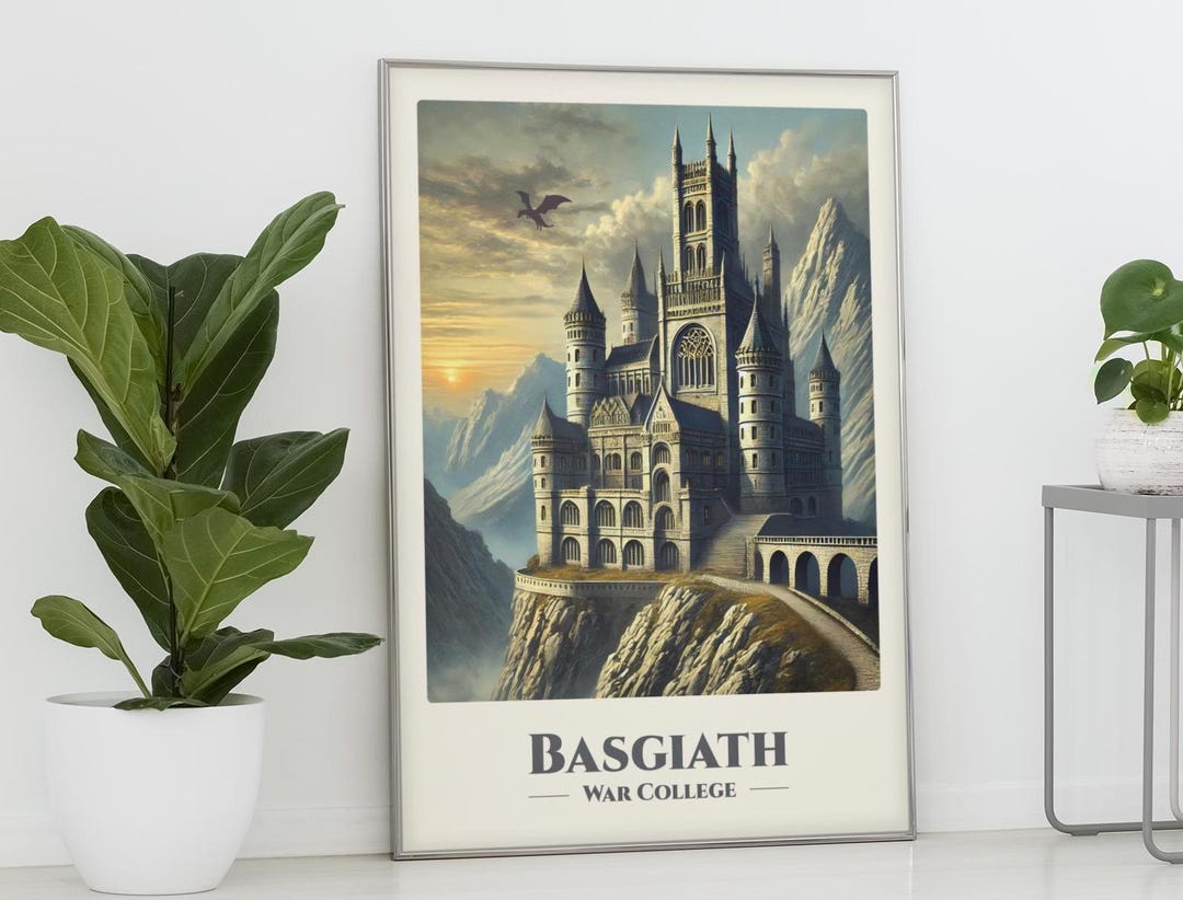 Basgiath War College Wall Art, Fourth Wing Poster, Iron Flame Print ...