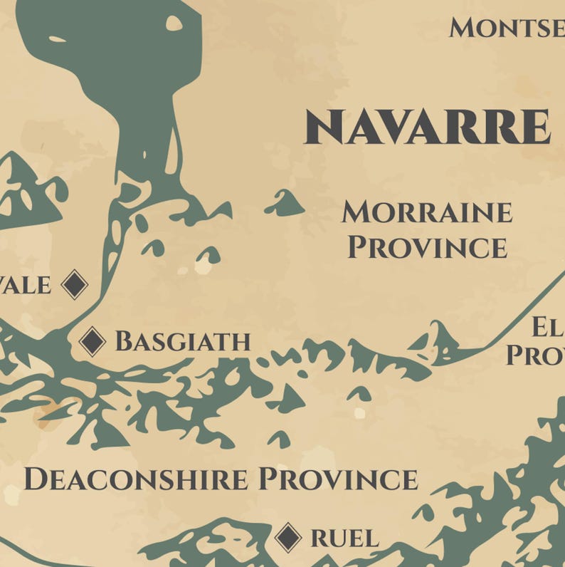 Fourth Wing Map, Iron Flame World Map, Empyrean Series Map, the ...