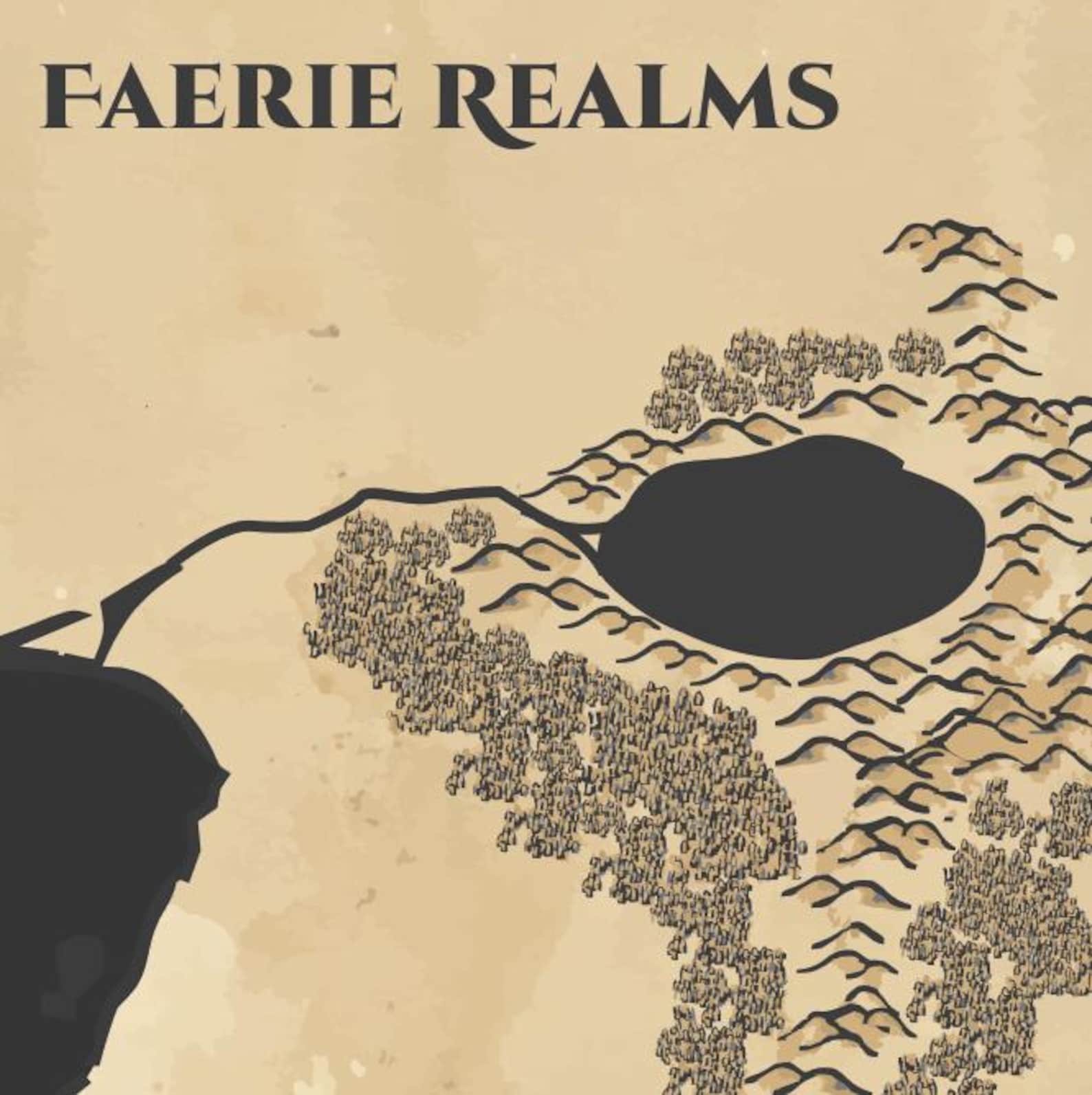 ACOTAR Map, A Court of Thorns and Roses Map, Black Prythian World Map ...