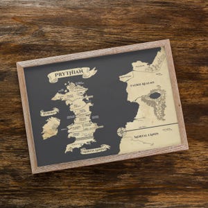 ACOTAR Map, A Court of Thorns and Roses Map, Black Prythian World Map ...