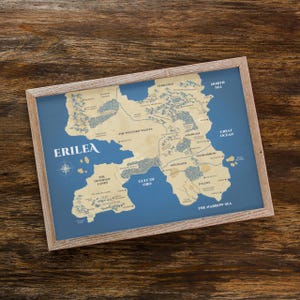 Throne of Glass Map, Blue Erilea Map, Sarah J Mass Art, Heir of Fire ...