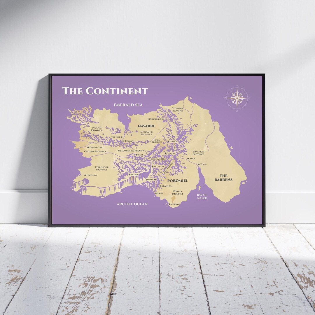 Fourth Wing Map, Iron Flame World Map, Empyrean Series Map, the ...