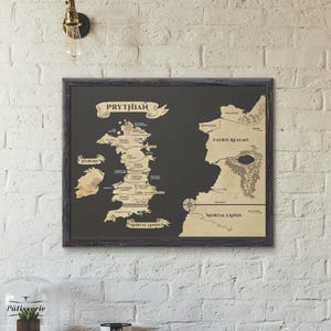 ACOTAR Map, A Court of Thorns and Roses Map, Black Prythian World Map ...