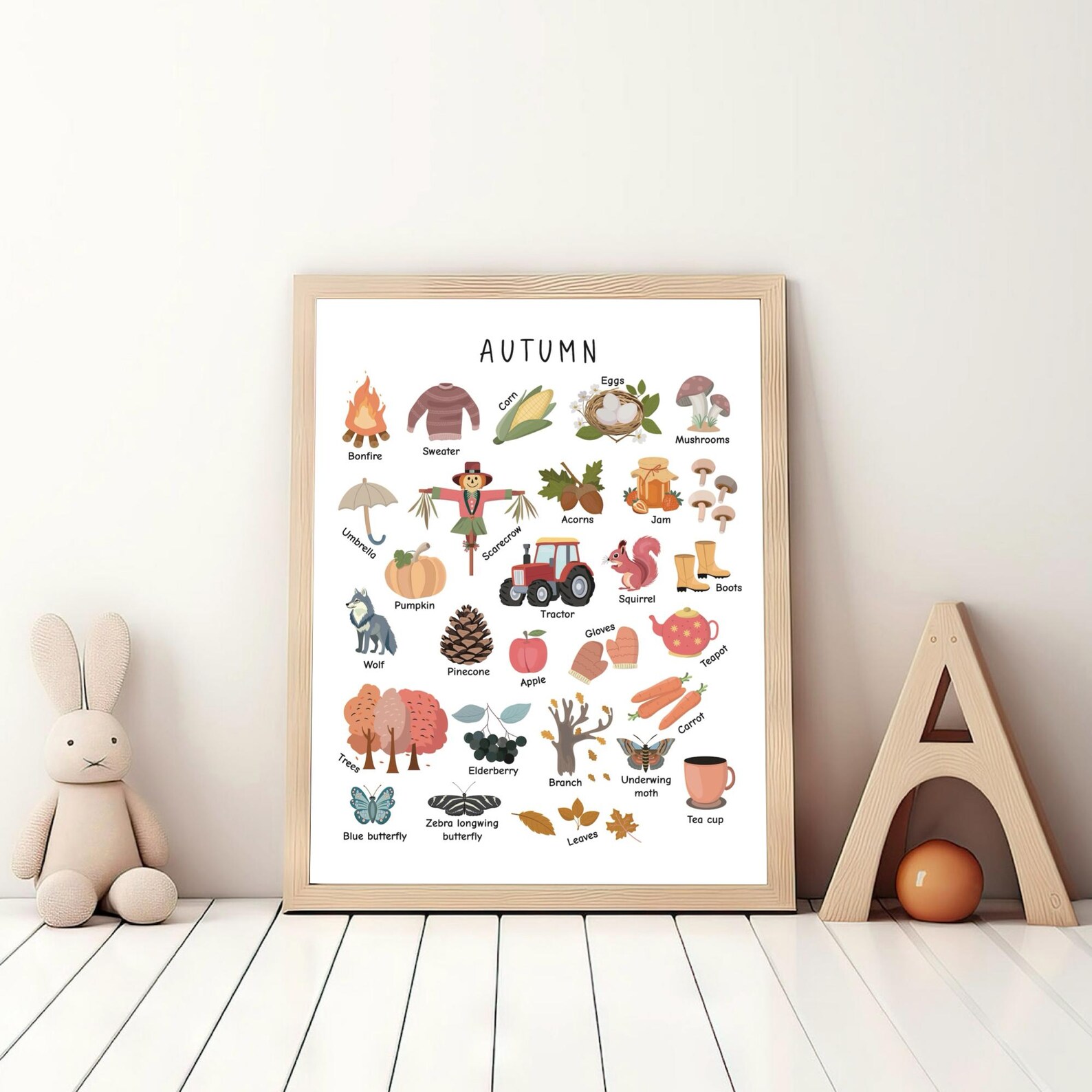 Autumn Poster Fall Downloadable Prints, Autumn Printable Wall Art, Fall ...