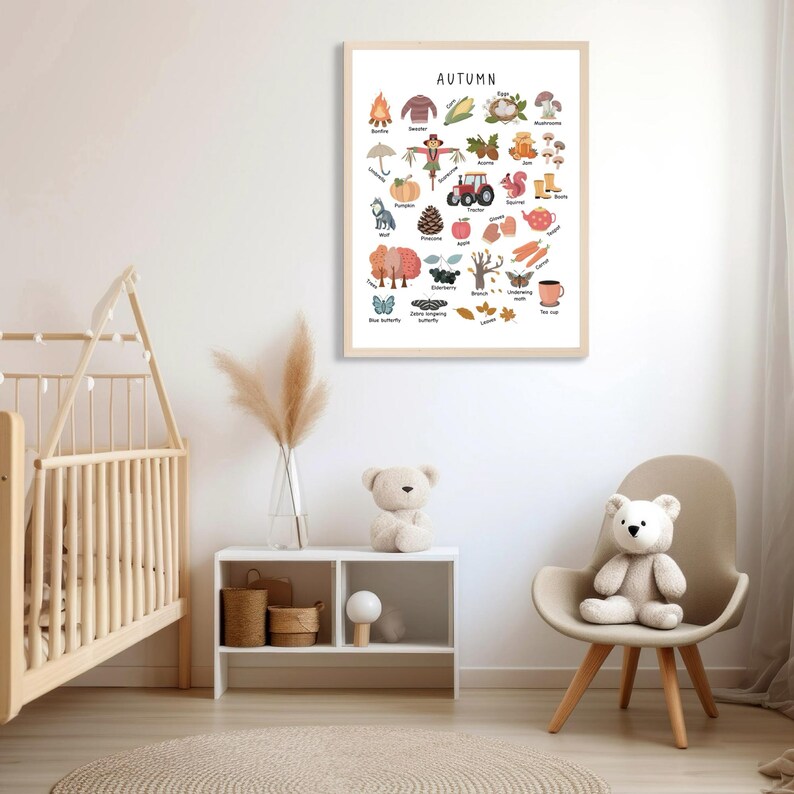 Autumn Poster Fall Downloadable Prints, Autumn Printable Wall Art, Fall ...