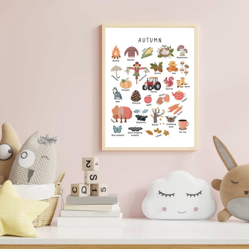 Autumn Poster Fall Downloadable Prints, Autumn Printable Wall Art, Fall ...