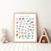 Ocean Animals Poster, Montessori Educational Posters, Nursery Wall ...