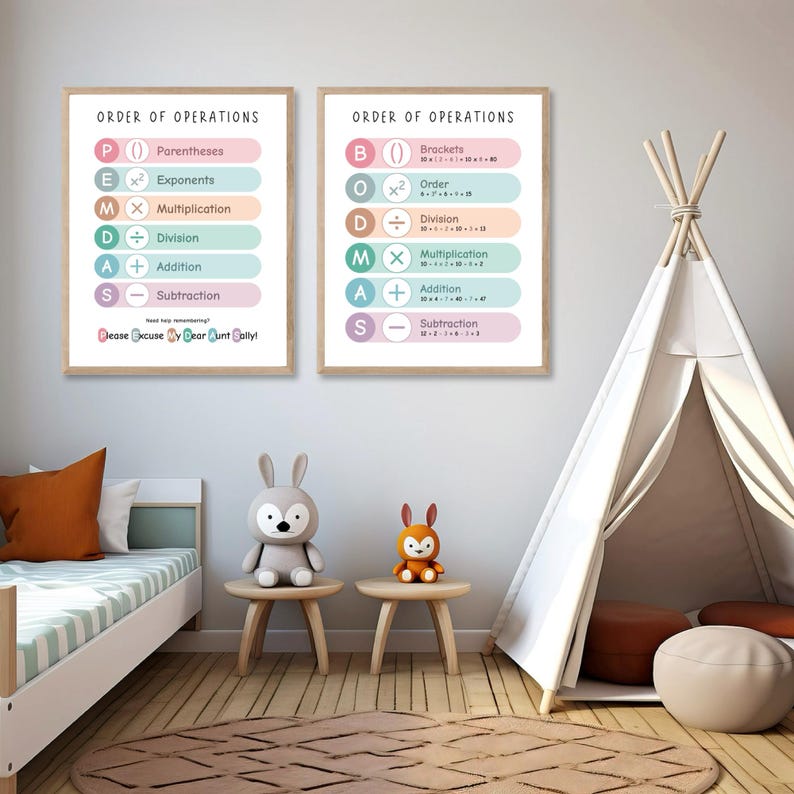 Order of Operations Posters, Maths Classroom Poster, BODMAS PEDMAS ...