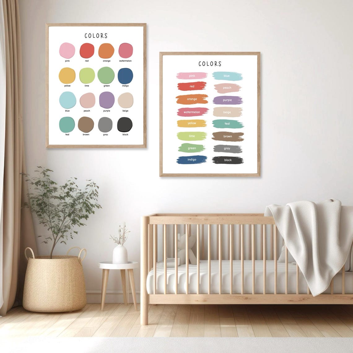 Colors Educational Poster, Colors Printable, Kindergarten Poster ...