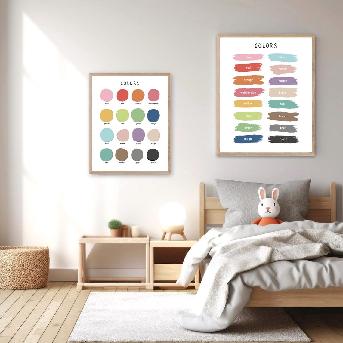 Colors Educational Poster, Colors Printable, Kindergarten Poster ...