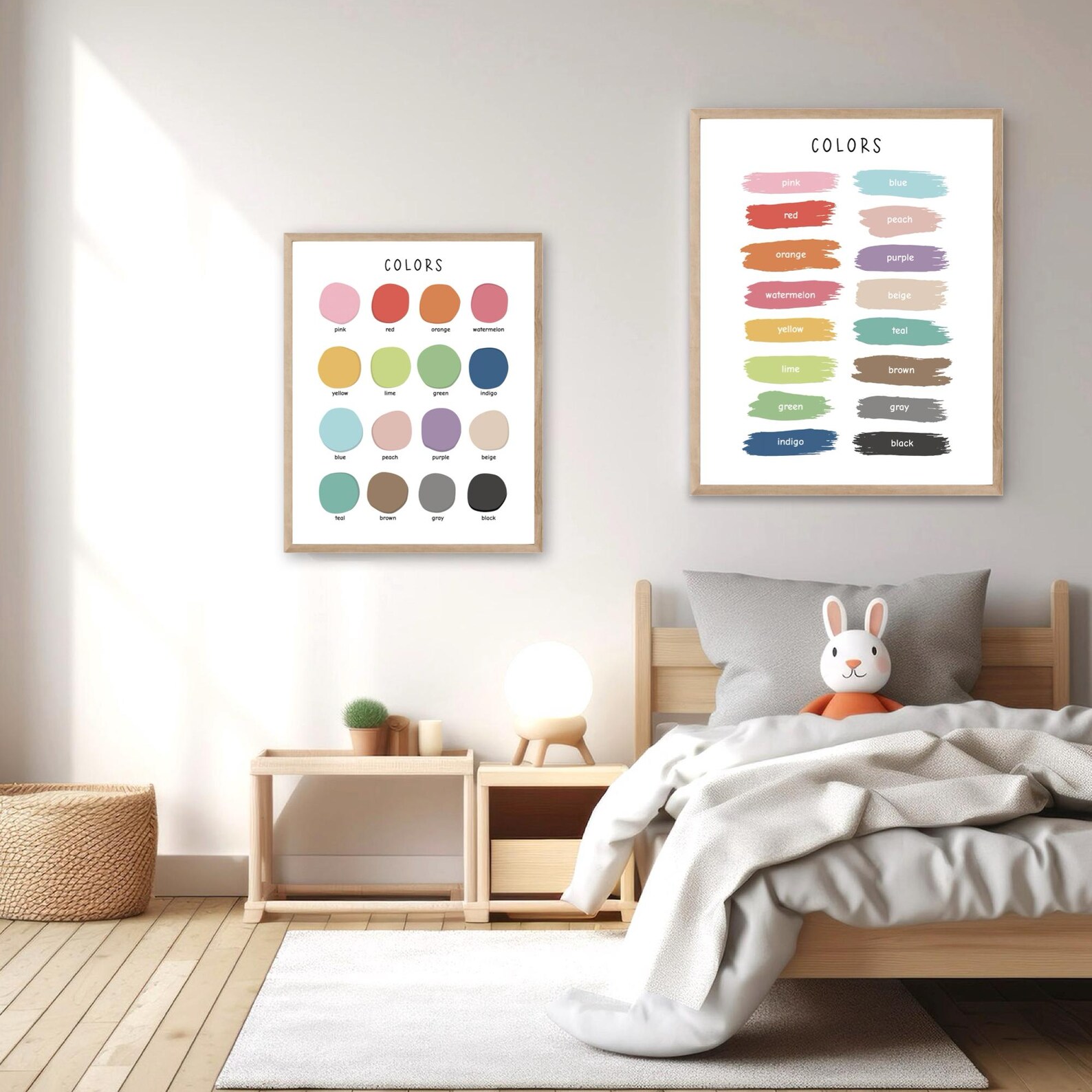 Colors Educational Poster, Colors Printable, Kindergarten Poster ...