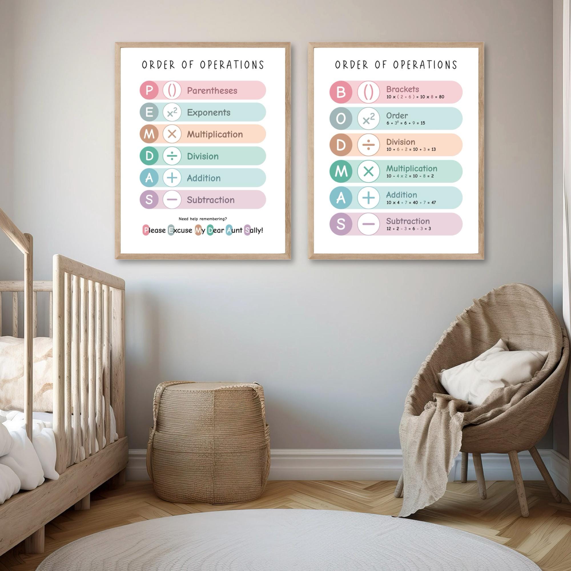 Order of Operations Posters, Maths Classroom Poster, BODMAS PEDMAS ...