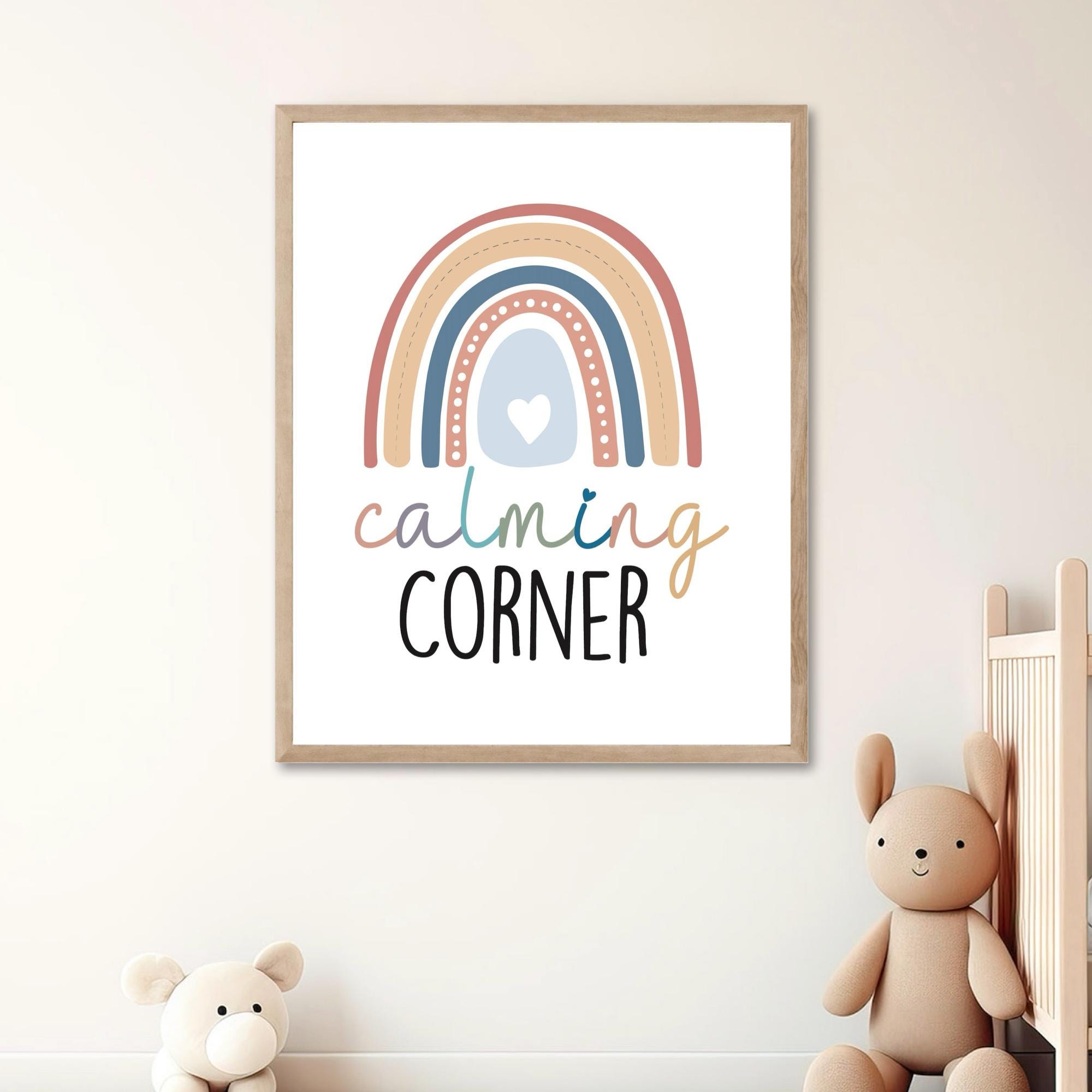 Calming Corner Sign, Calm Down Zone, Educational Posters, Boho ...