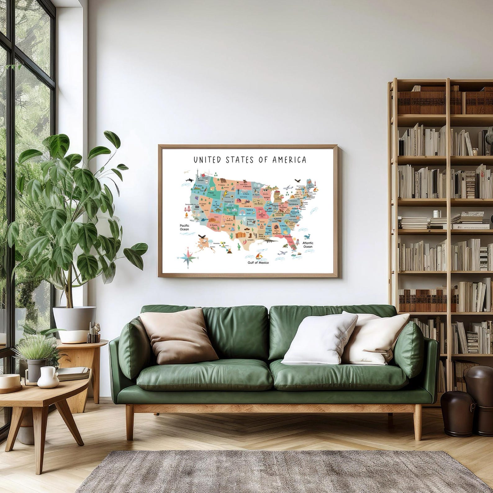Printable United States of America Map, USA Map for Kids, Travel Map ...