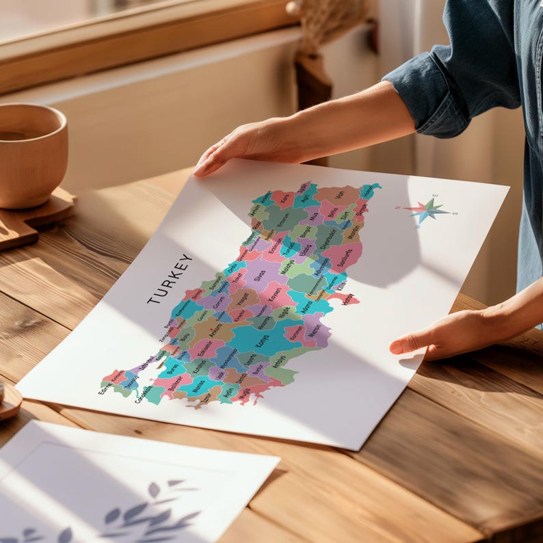 Turkey Map With Provinces and Major Cities, Detailed Turkey Geography ...