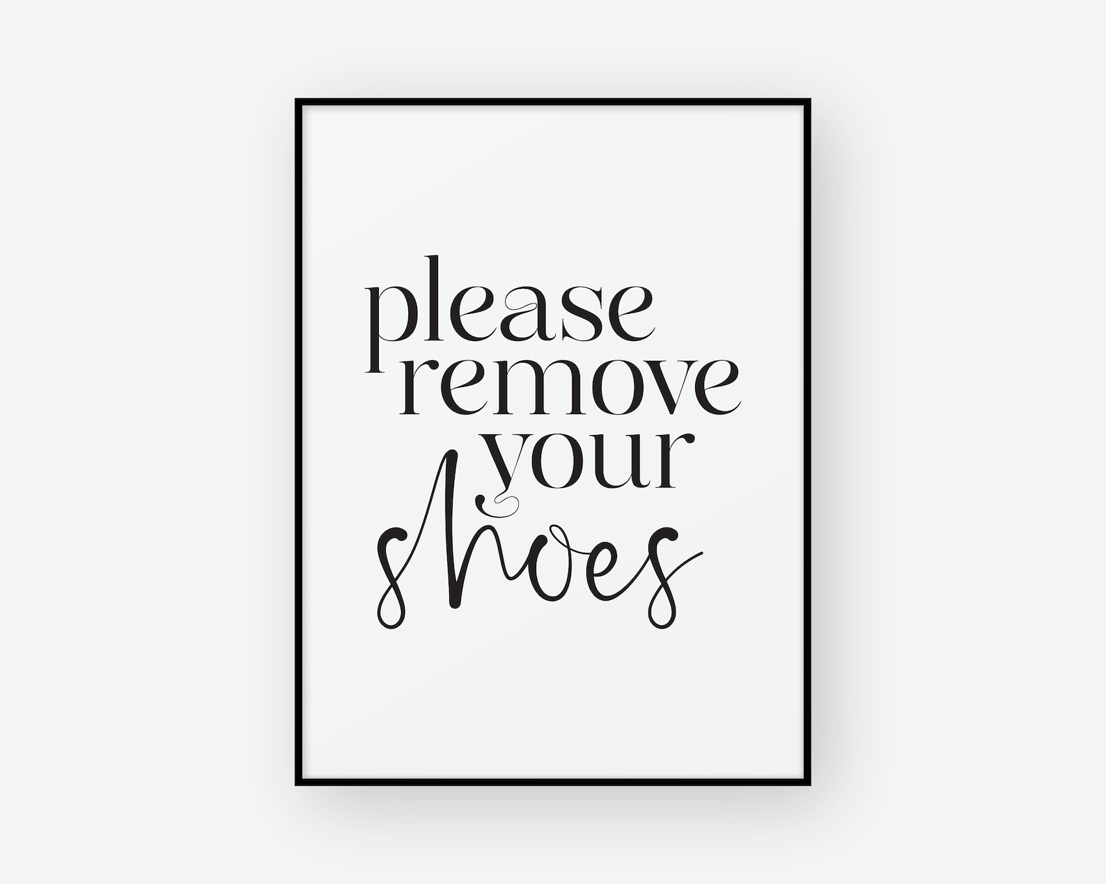 Please Remove Your Shoes Sign, Remove Your Shoes Poster, Printable Wall ...