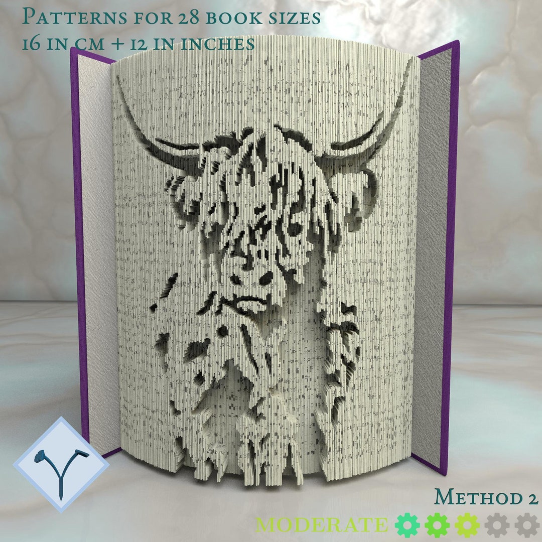 Young Bison, American Buffalo: DIY Cut & Fold Art, Book Folding Pattern ...