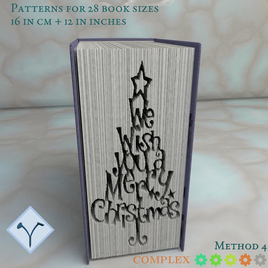 Christmas Tree: Book Folding Pattern Instruction DIY Folded - Etsy
